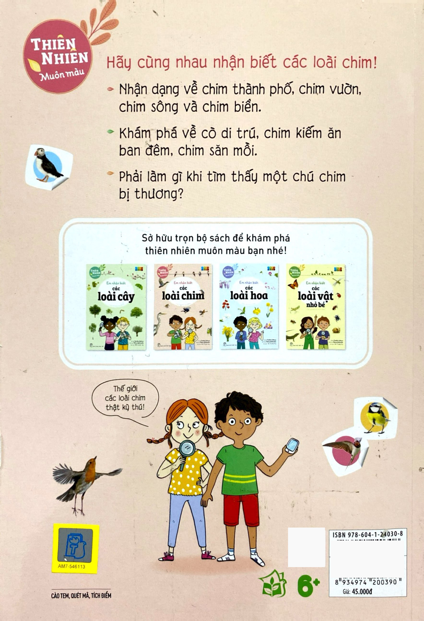 Sách Thiên Nhiên Muôn Màu - STEM - Em Nhận Biết Các Loài Chim - FAHASA.COM