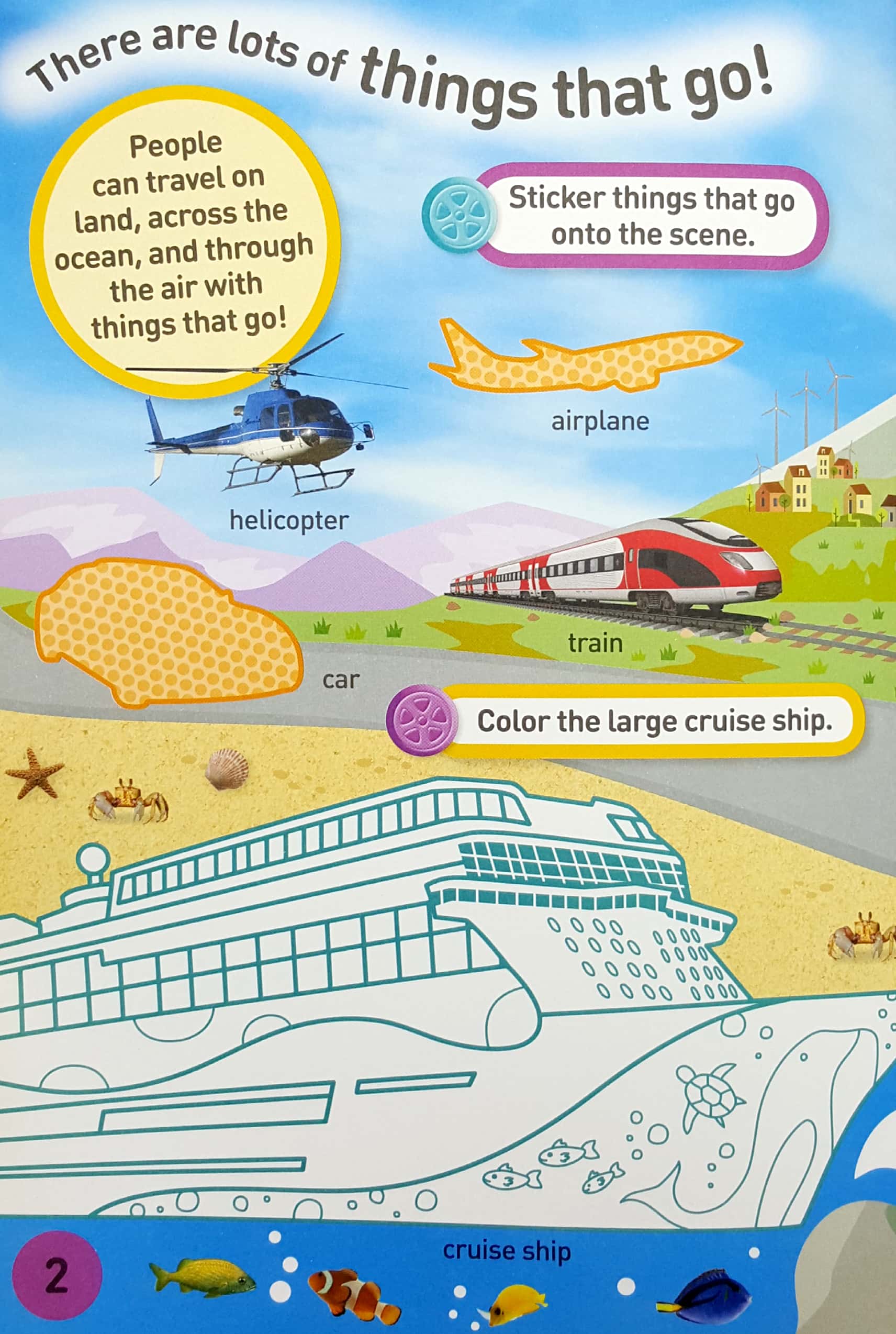 Things That Go Sticker Activity Book: Over 1,000 Stickers!