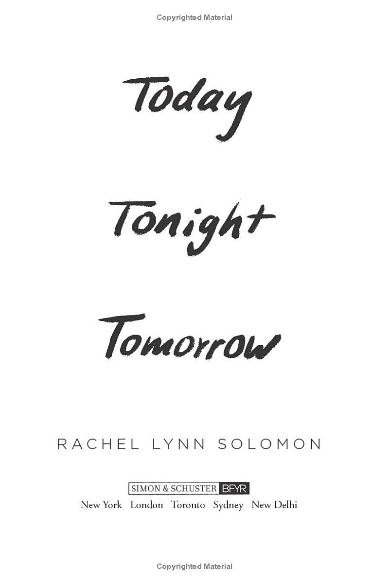 Today Tonight Tomorrow - FAHASA.COM