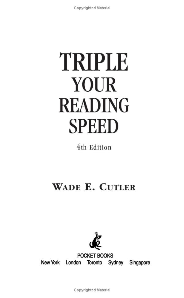 Triple Your Reading Speed: 4th Edition - FAHASA.COM
