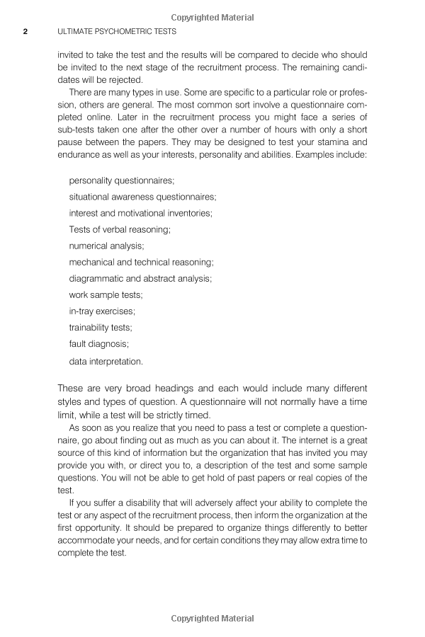 Ultimate Psychometric Tests: Over 1000 Practical Questions for Verbal ...