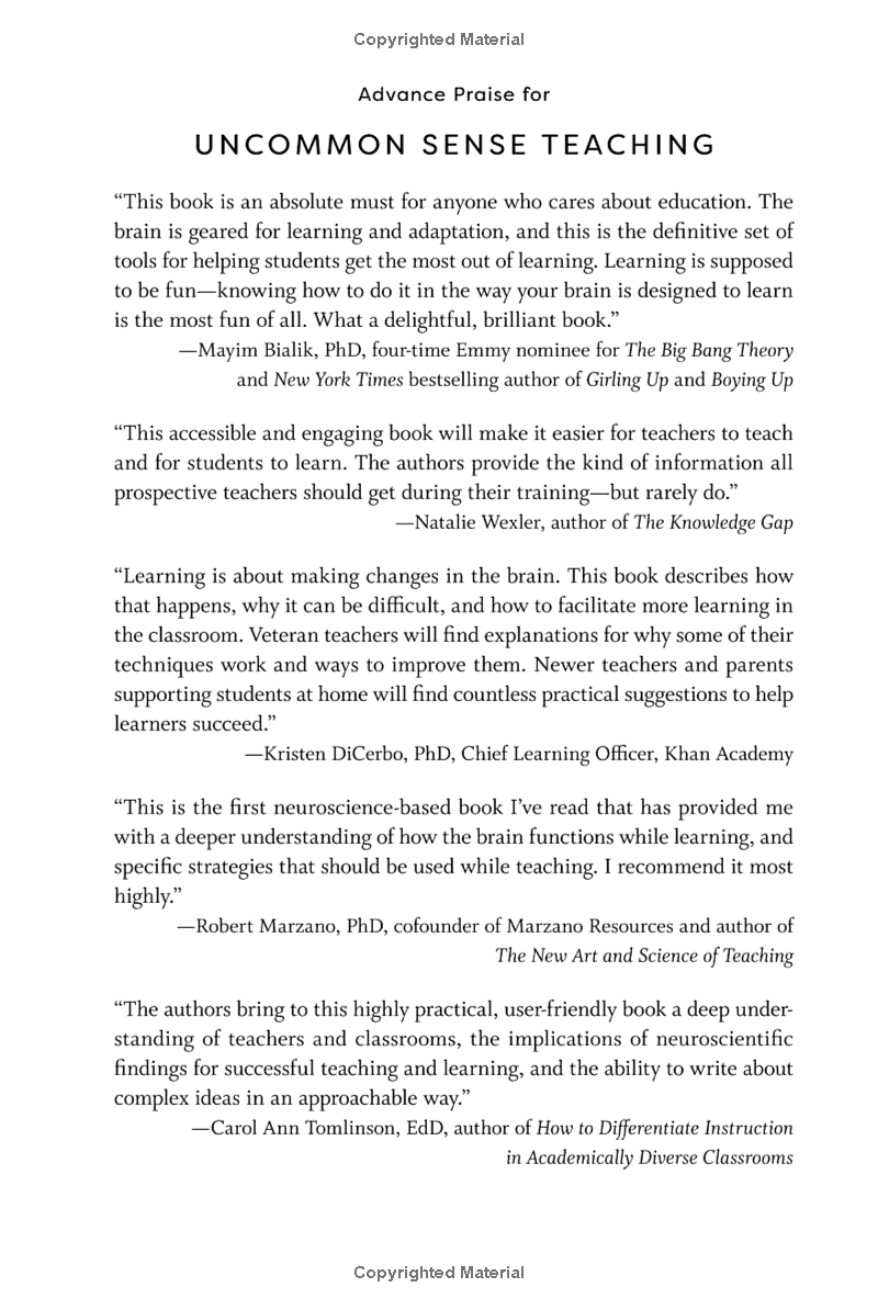 Uncommon Sense Teaching: Practical Insights In Brain Science To Help ... Uncommon Sense Teaching: Practical Insights In Brain Science To Help ...