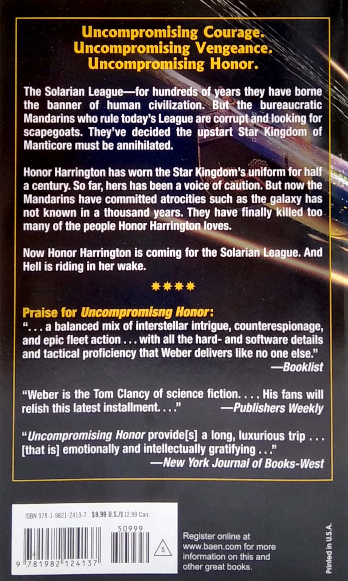 Uncompromising Honor: 19 (Honor Harrington) - FAHASA.COM