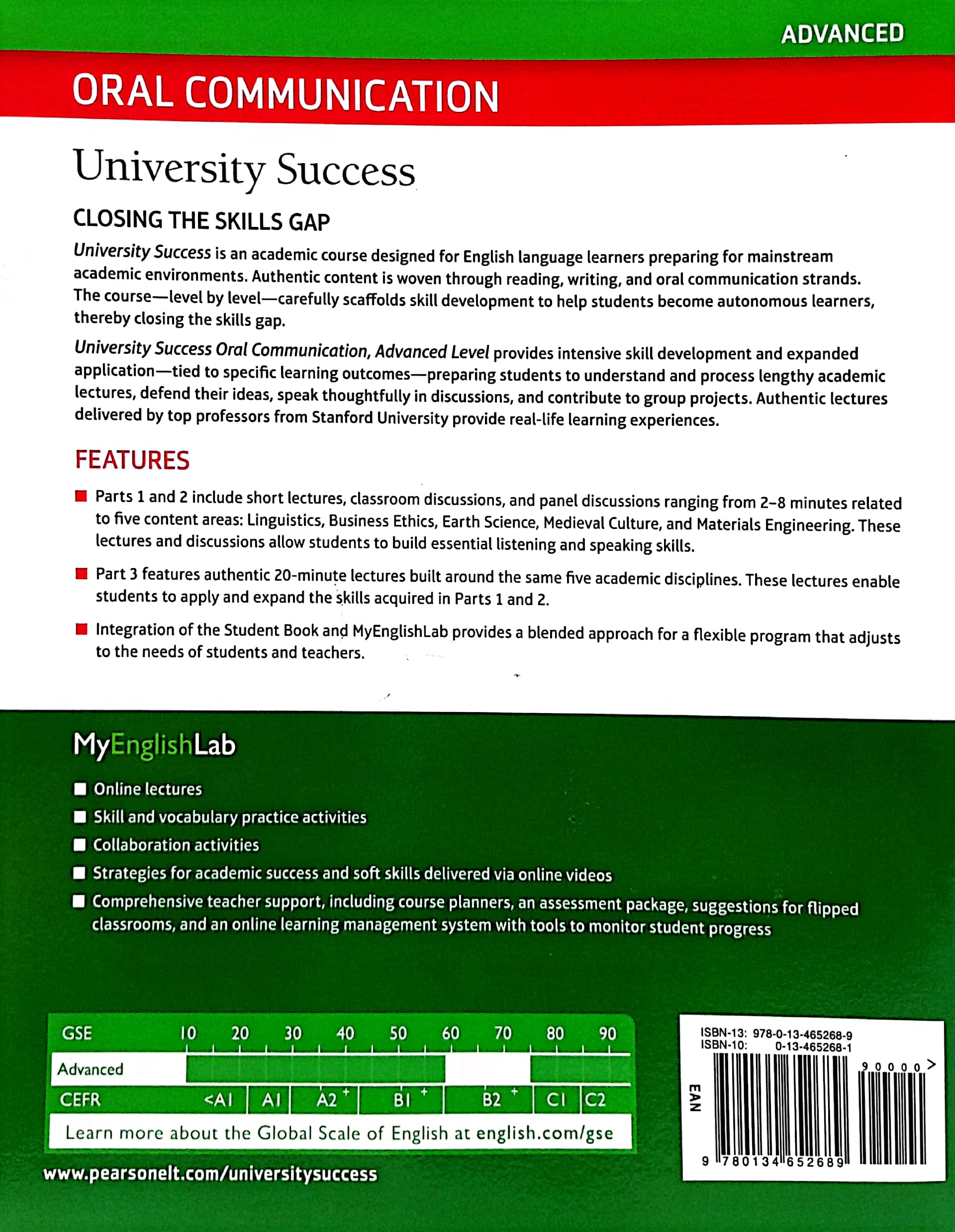 University Success Oral Communication Advanced, Student Book with MyLab ...