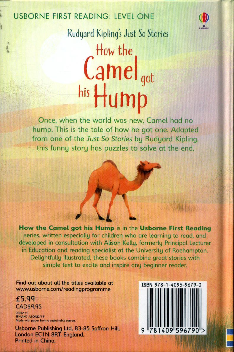 Usborne First Reading Level 1: How The Camel Got His Hump - FAHASA.COM