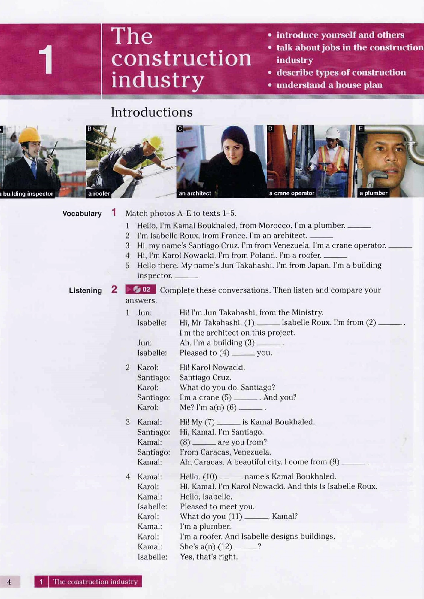 Vocational English: English For Construction Level 1 Coursebook And Cd ...