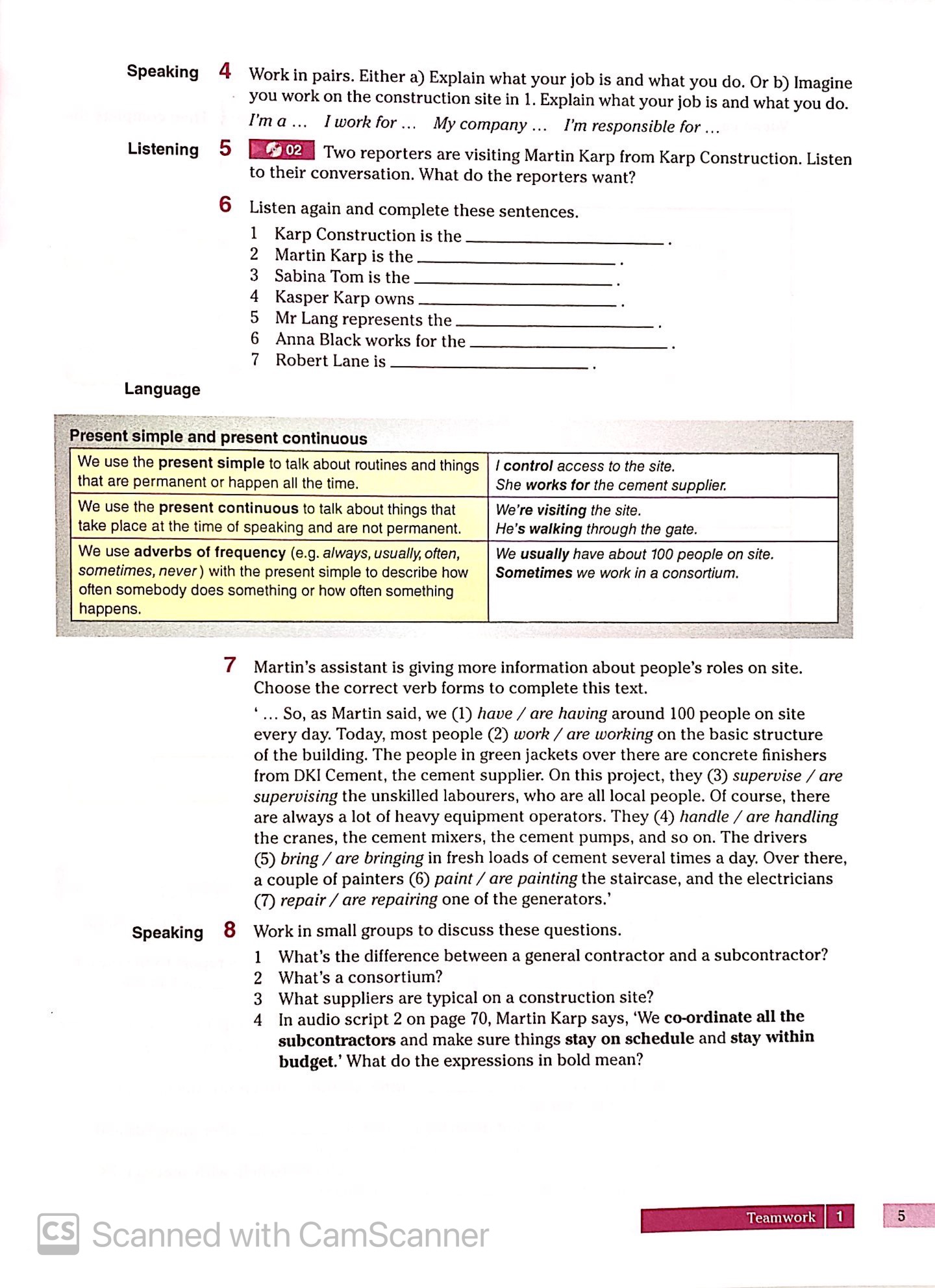 Vocational English: English For Construction Level 2 Coursebook And Cd ...
