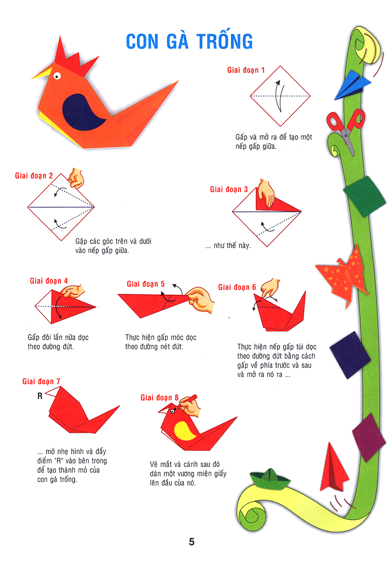 Sách Vui Cùng Xếp Giấy Origami (Tập 5) - FAHASA.COM