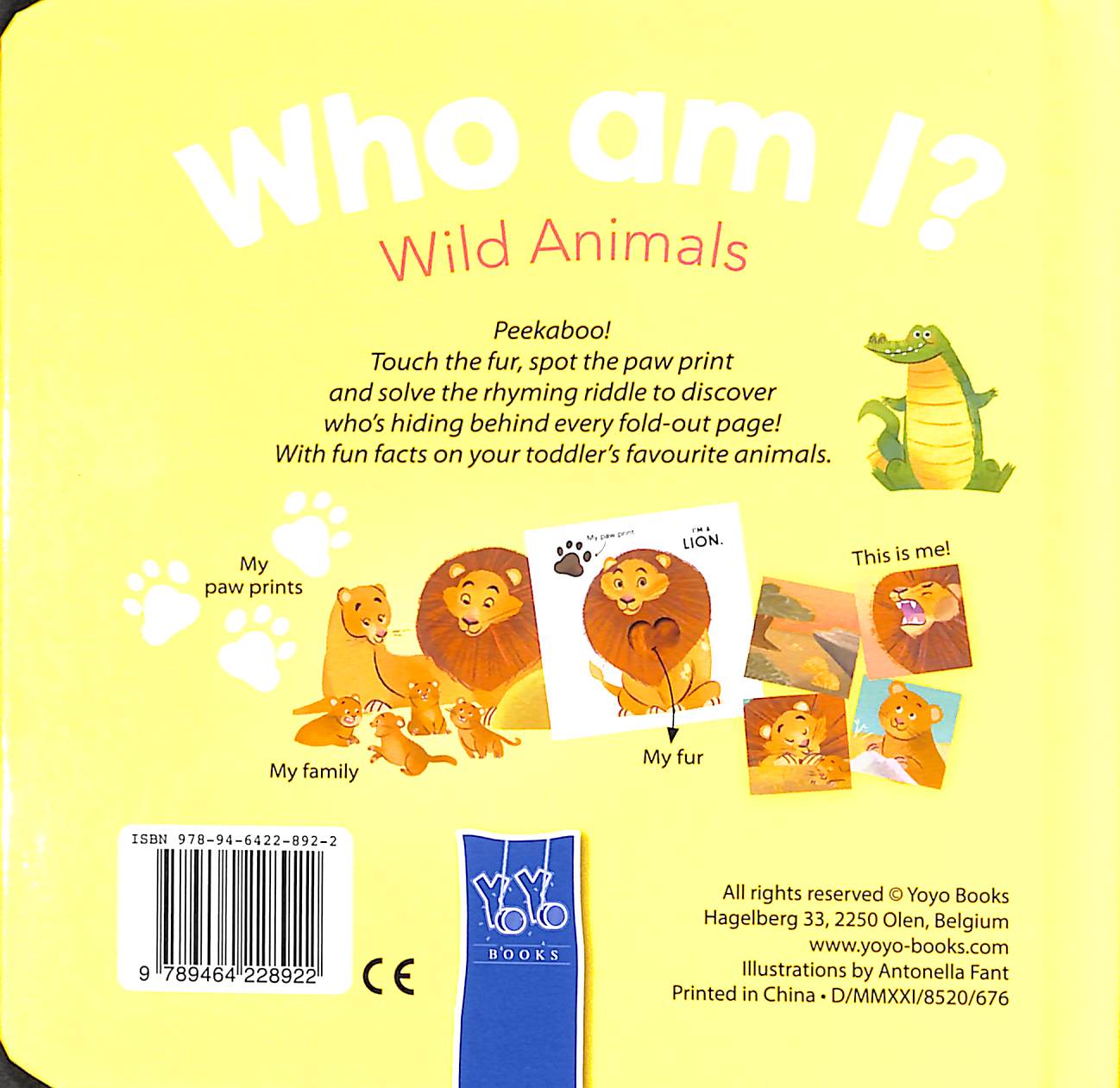 Who Am I? Touch & Feel Flap Book: Wild Animals - FAHASA.COM