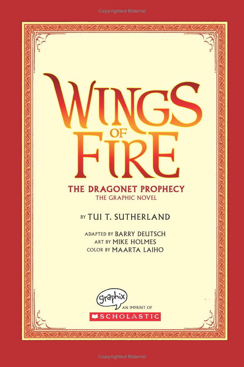 Wings Of Fire #1 - The Dragonet Prophecy