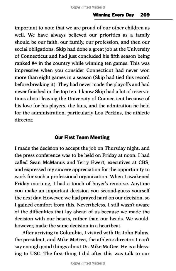 Winning Every Day: The Game Plan For Success - FAHASA.COM