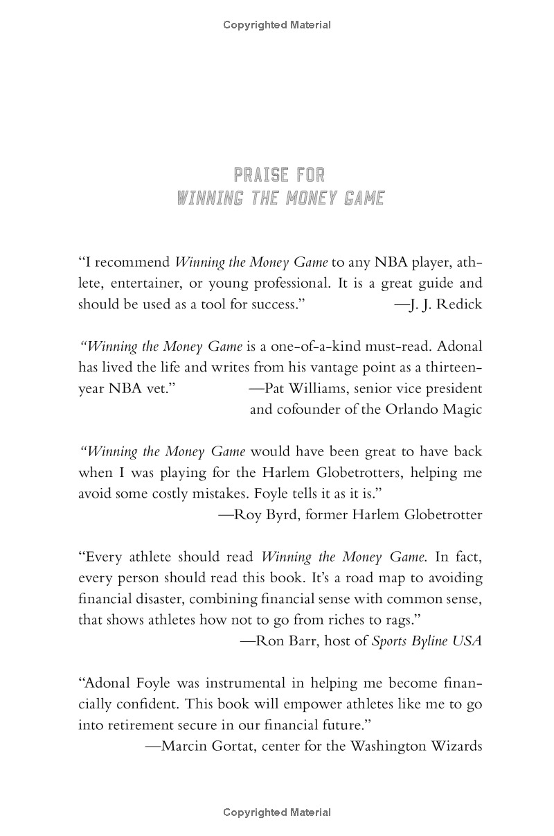 Winning The Money Game: Lessons Learned From The Financial Fouls Of Pro ...