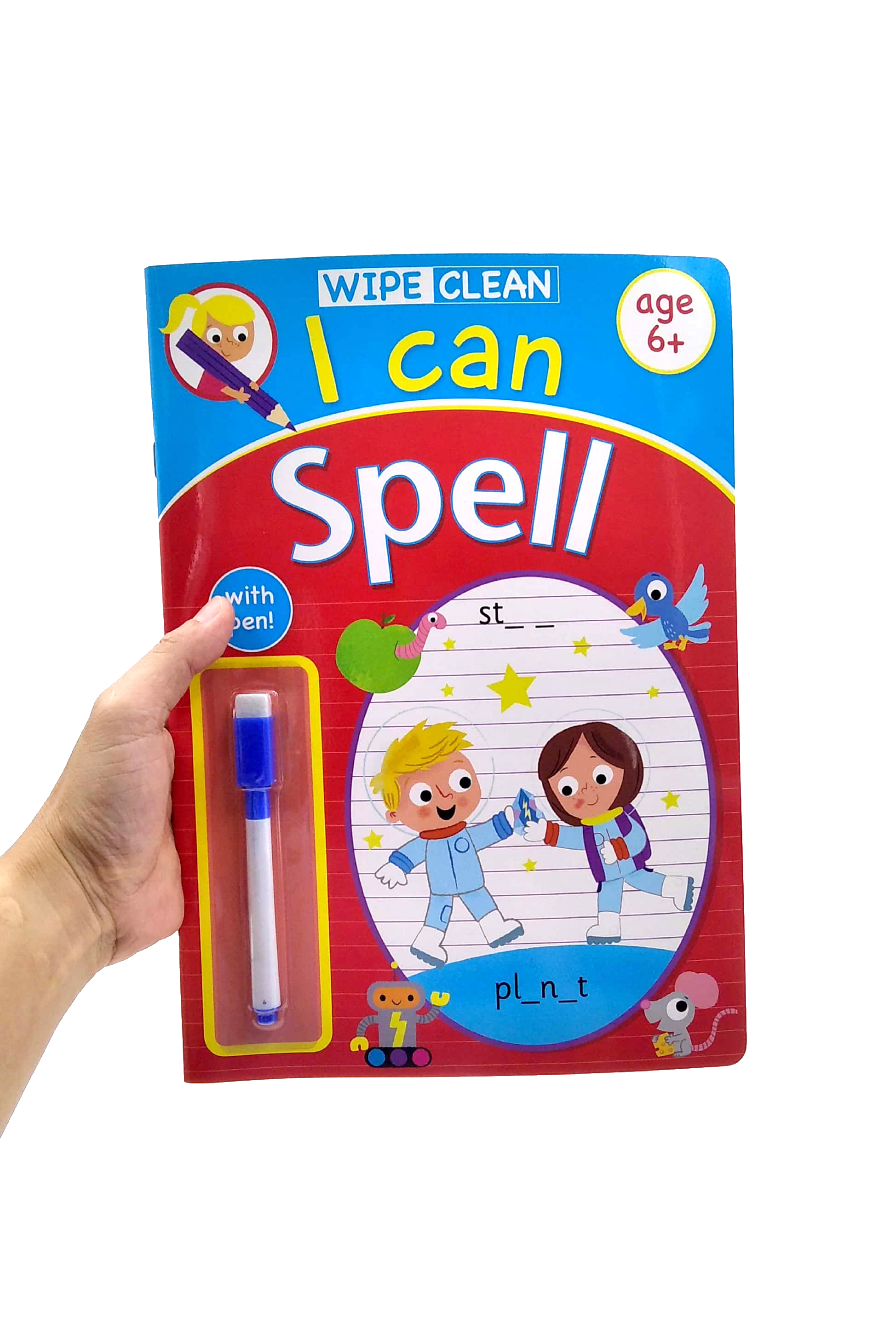 Wipe Clean: I Can Spell - Book With Pen