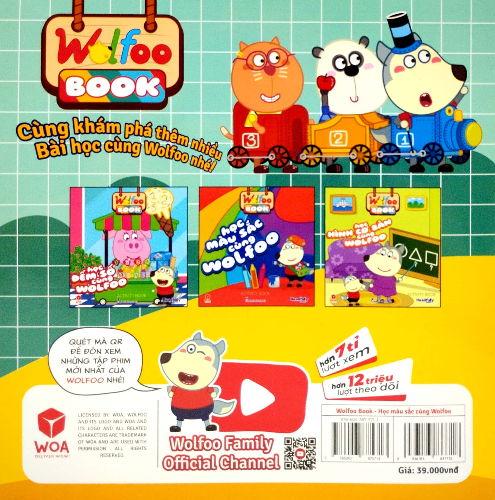 Sách Wolfoo Book - Học Màu Sắc Cùng Wolfoo - FAHASA.COM