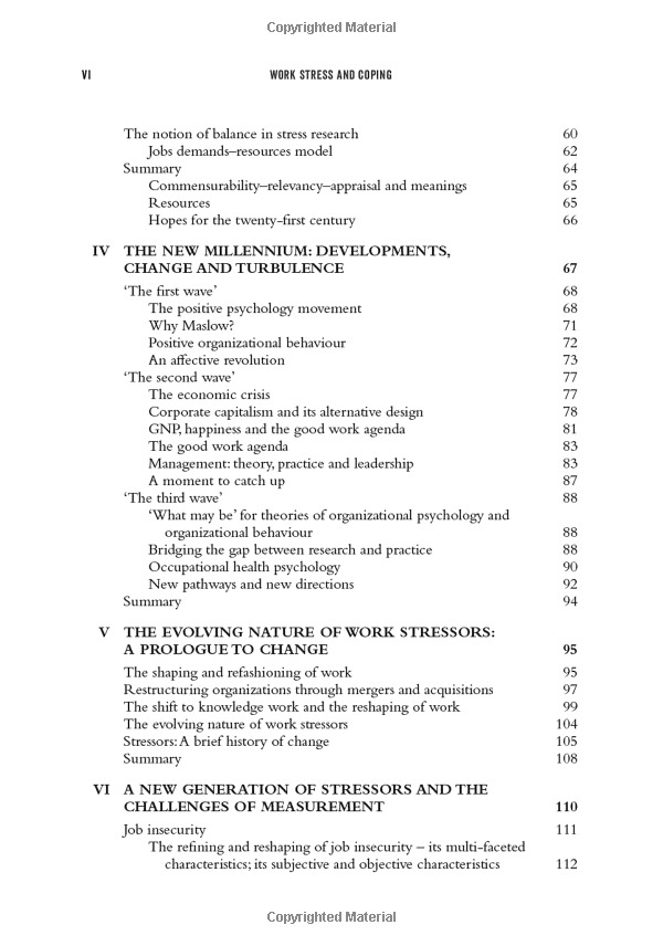 Work Stress And Coping: Forces Of Change And Challenges