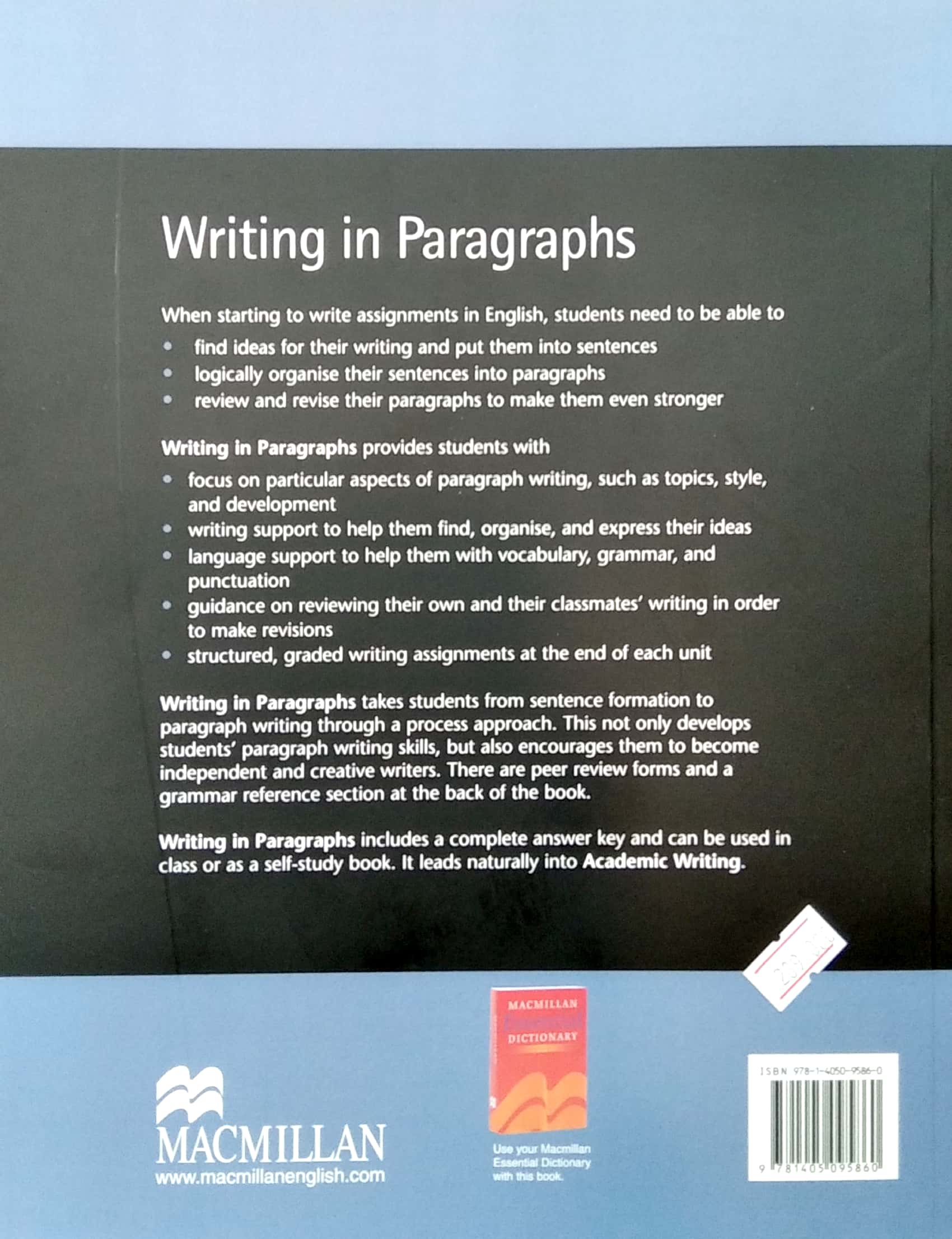 Writing In Paragraphs Student Book - FAHASA.COM