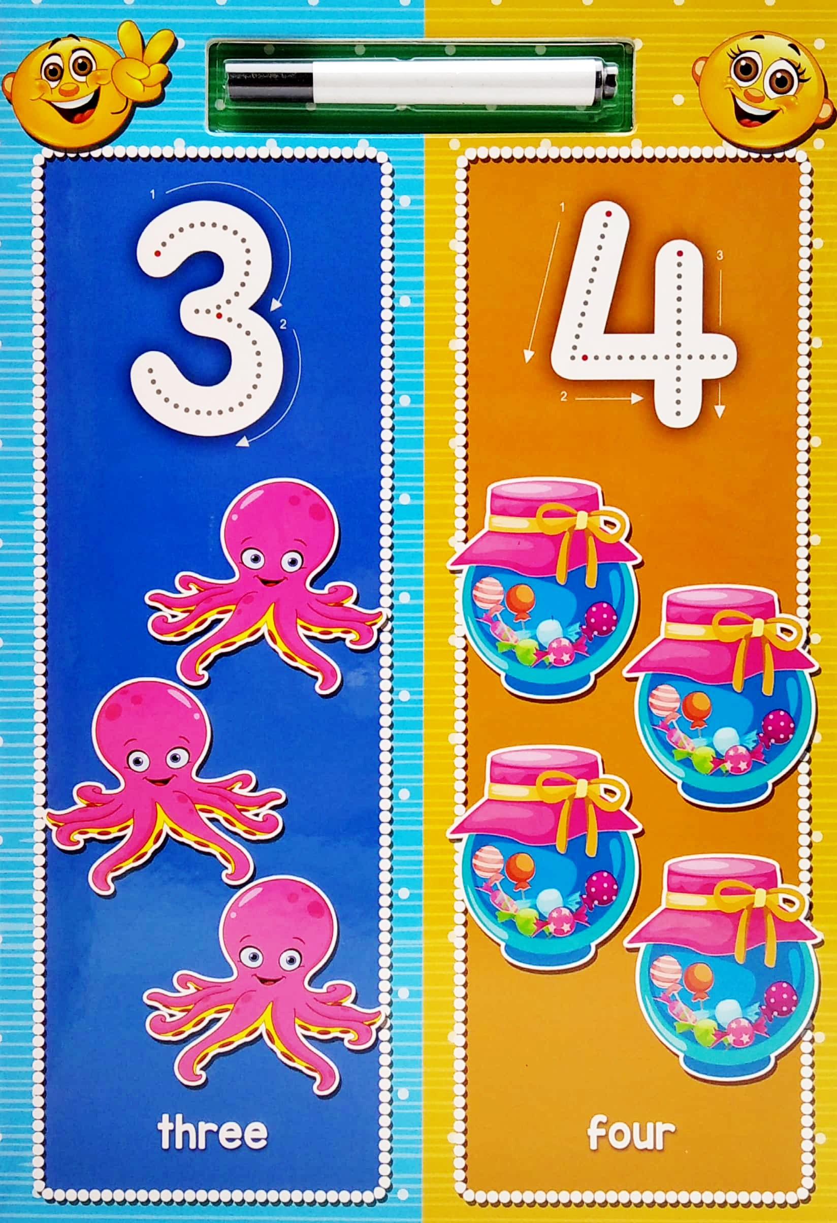 Writing Practice: Numbers, Shapes And Colours - FAHASA.COM