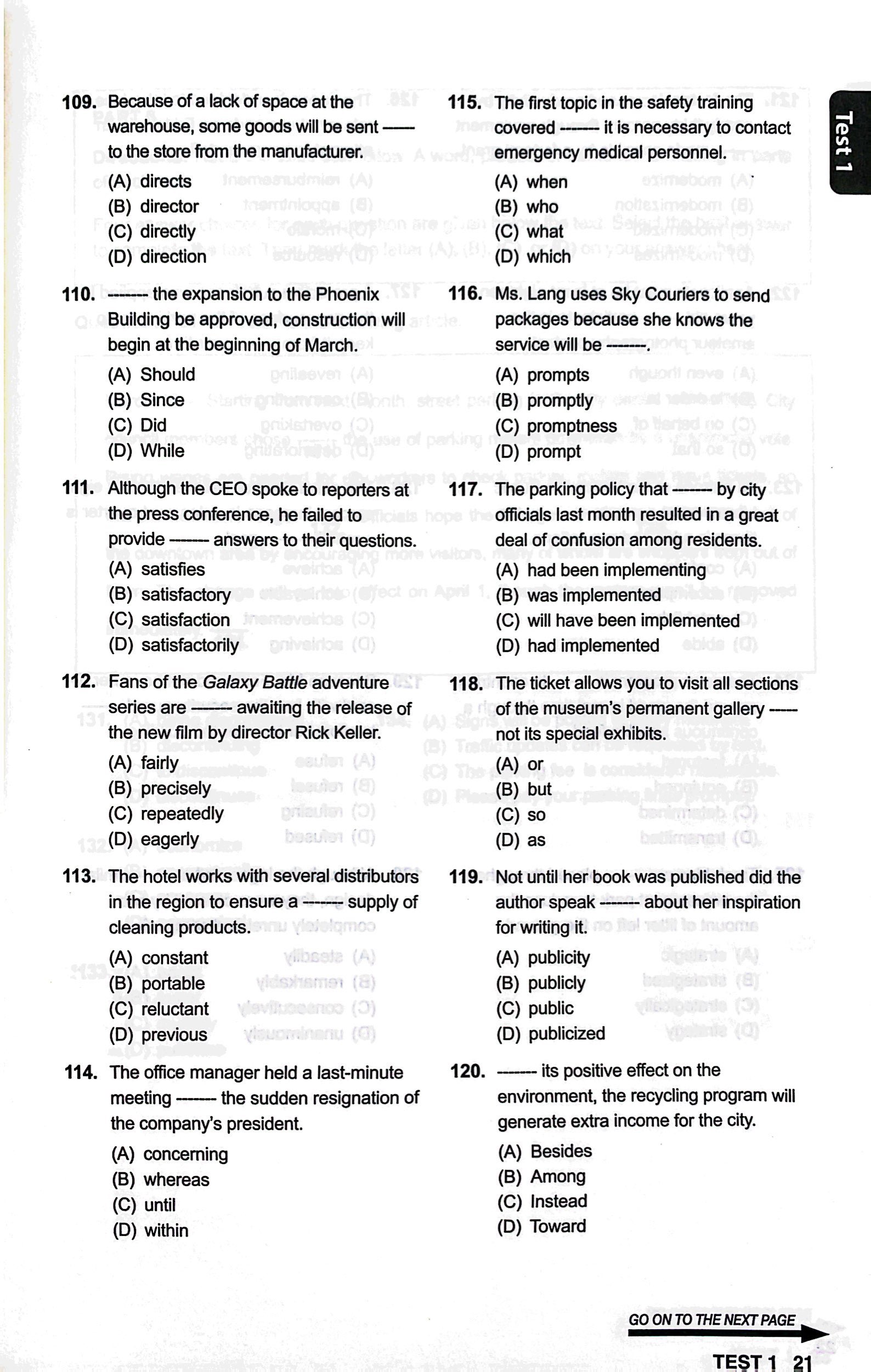 Sách YBM Toeic Reading 1000 - Vol 2 (Tái Bản) - FAHASA.COM